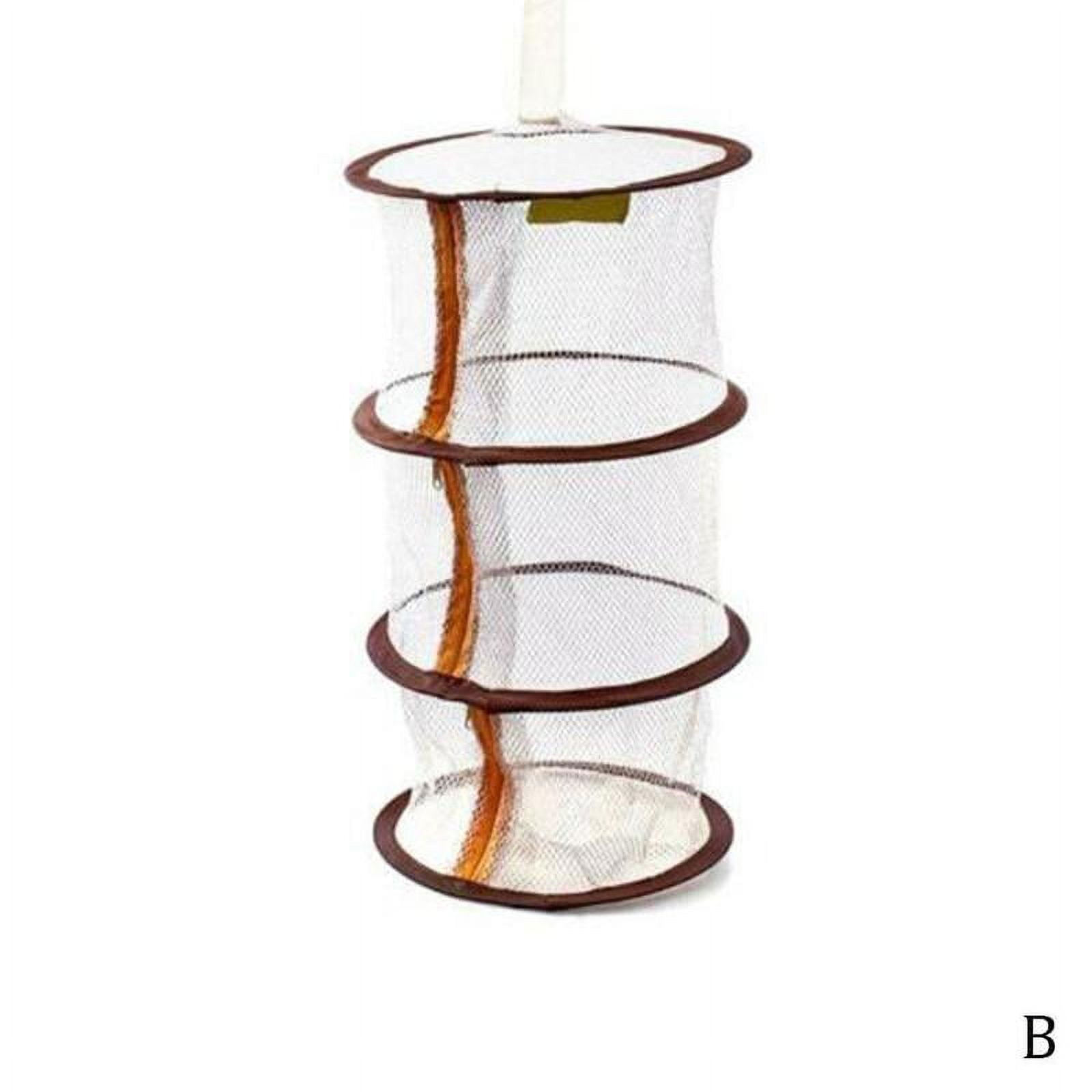 Laundry Clothes Zipper 3 Shelf Hanging Storage Baskets Net Ho t Bag ...