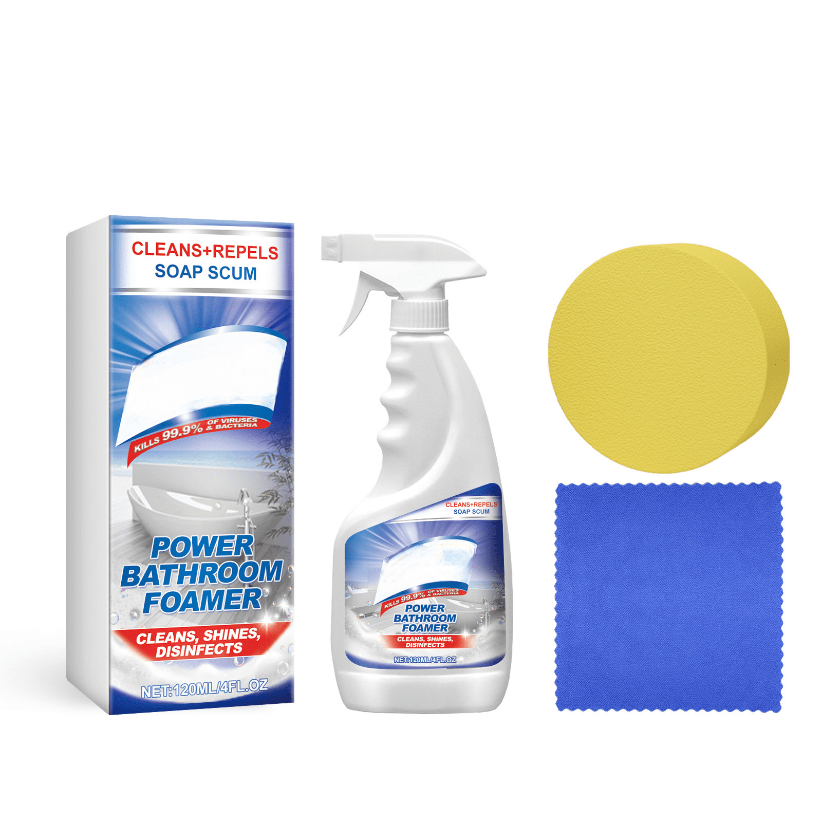 Laundry Detergent 120Ml Bathroom Foam Cleaner Toilet Bathtub Wash Basin ...