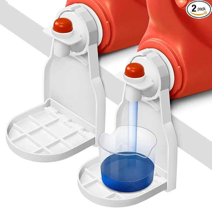 Laundry Detergent Cup Holder 2 Pack, Detergent Drip Catcher Organizer ...