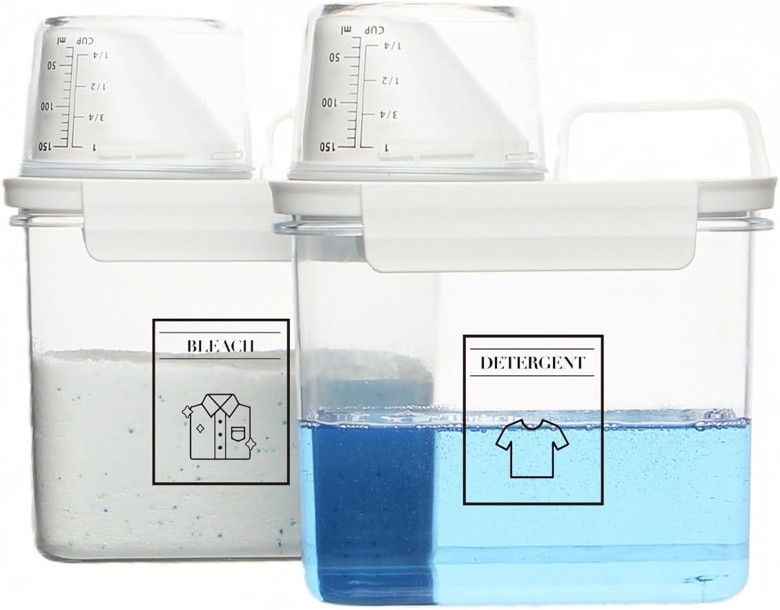 Laundry Detergent Dispenser, Liquid Laundry Container & Powder Soap ...