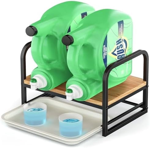 Laundry Detergent Holder Stand, Liquid Detergent Dispenser Shelf ...