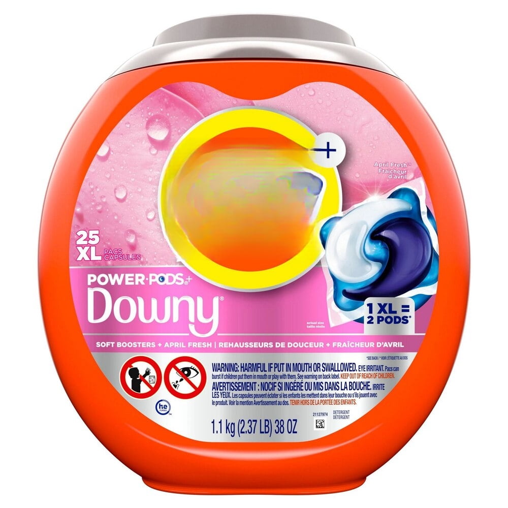 Laundry Detergent Pods Soft Boosters, April Fresh Scent, 25 ct ...