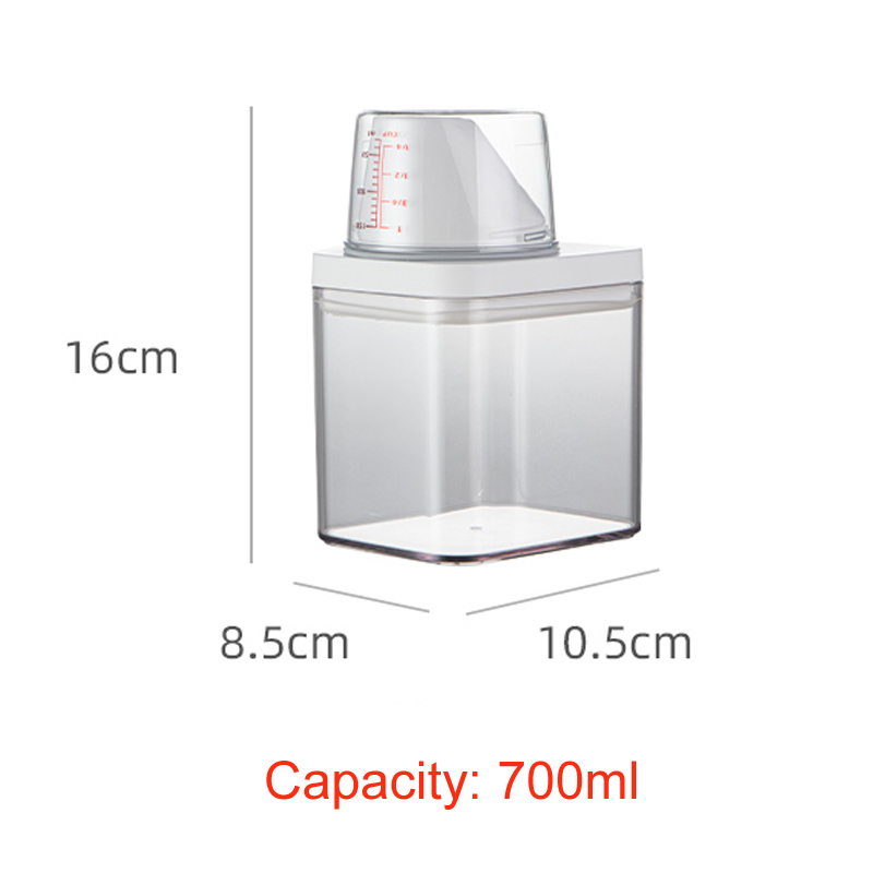 Laundry Detergent Powder Container With Measuring Cup Washing Up Powder ...