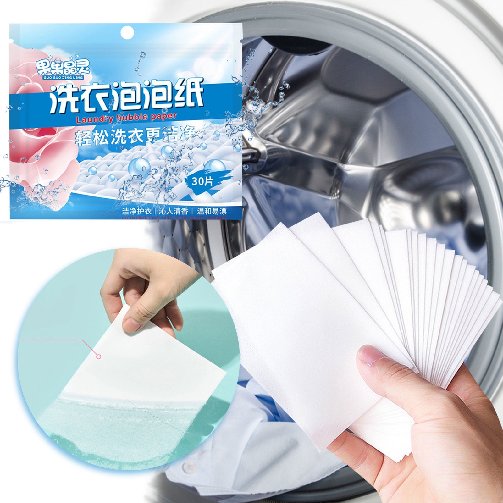 Laundry Detergent Sheets, Up To 128 Loads Hypoallergenic Eco-Friendly ...