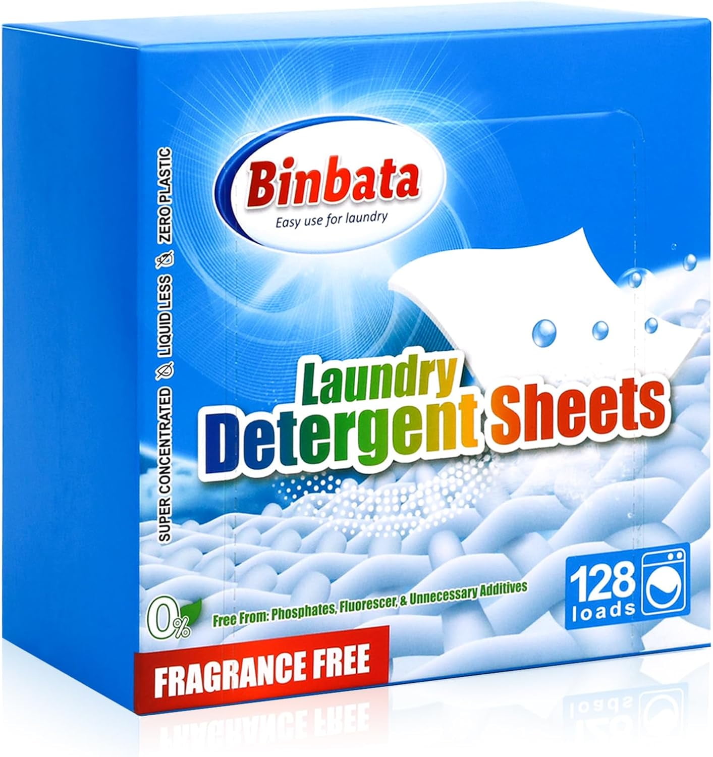 Laundry Detergent Sheets, Up To 128 Loads Hypoallergenic Eco-Friendly ...