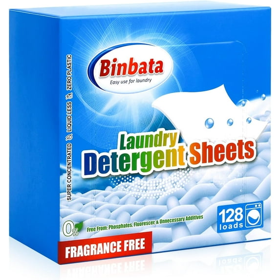 Laundry Detergent Sheets, Up To 128 Loads Hypoallergenic Eco-Friendly ...