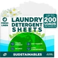 Laundry Detergent Sheets 200 Loads – Dissolvable Laundry Sheet for ...