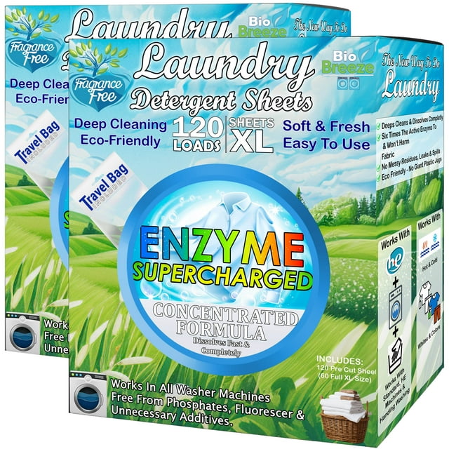 Eco-Friendly Laundry Detergent Sheets (240 XL) - Hypoallergenic ...