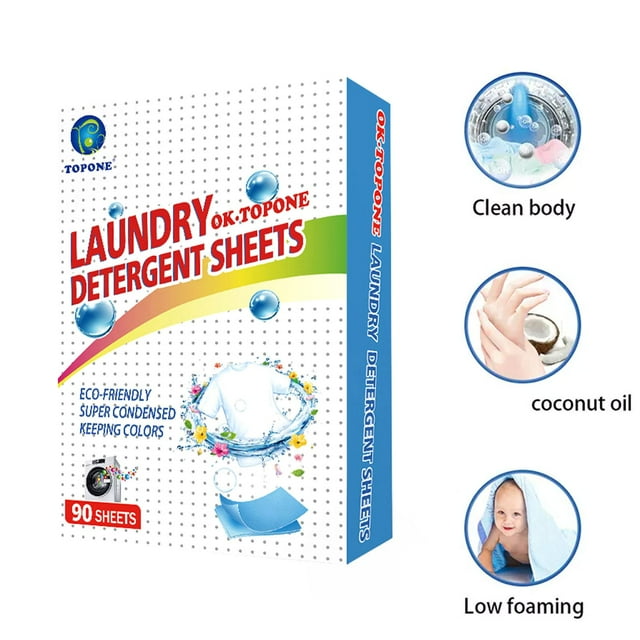 Laundry Detergent Sheets 90-piece Nano-concentrated Detergent - Walmart.com