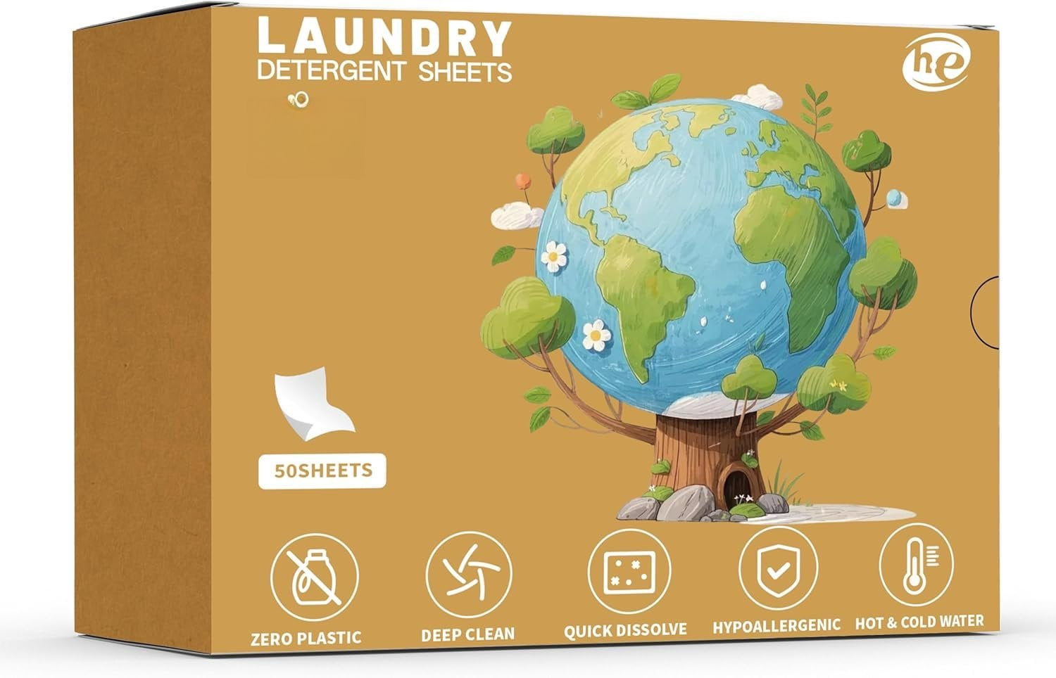 Laundry Detergent Sheets, Ebony Rose Scent - 100 Loads | 72-hour long ...