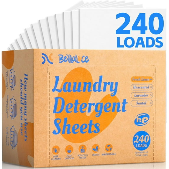 Laundry Detergent Sheets - Laundry Sheets, 240 Loads, Eco-Friendly ...
