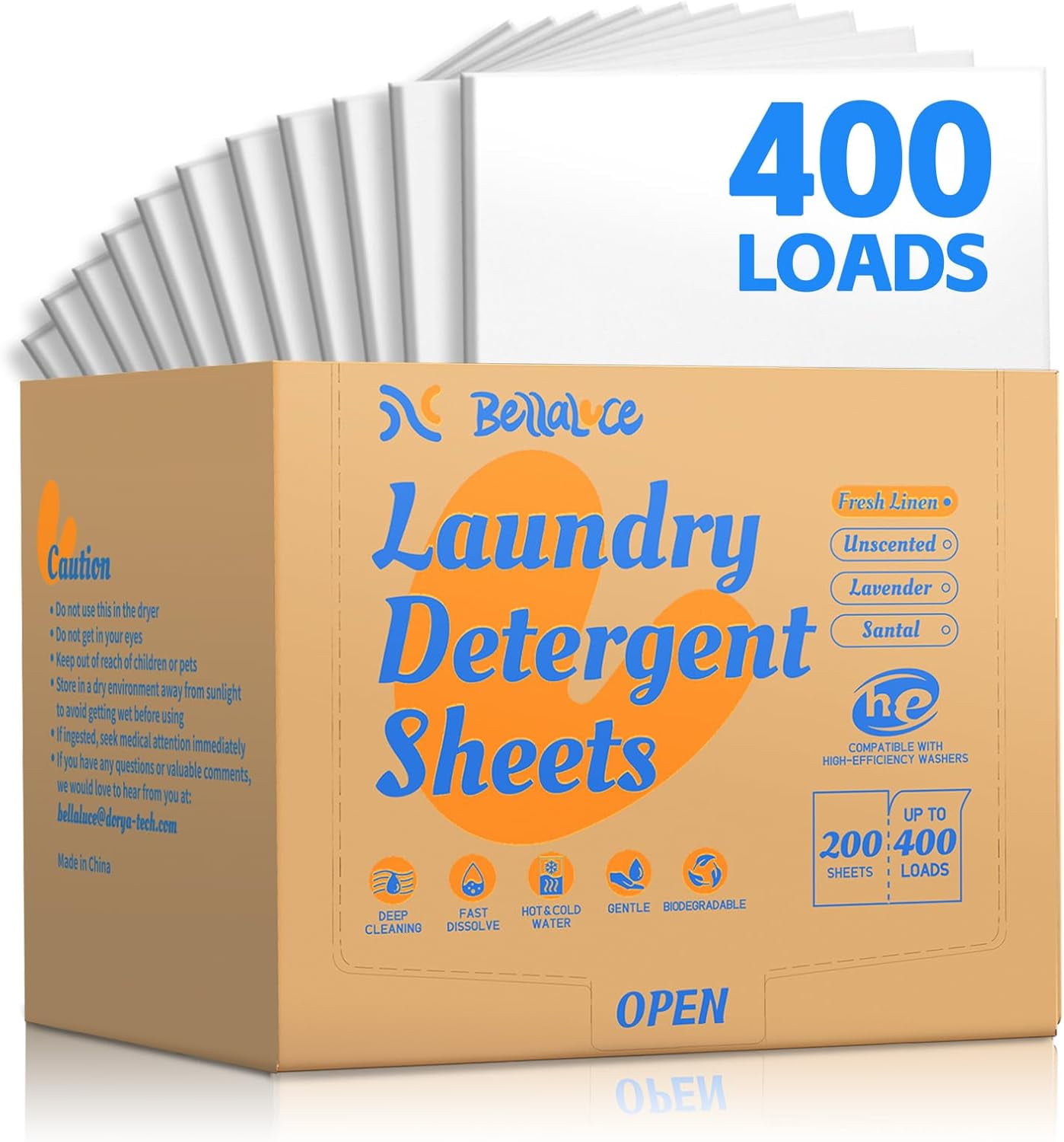 Laundry Detergent Sheets - Laundry Sheets, 400 Loads, Eco-Friendly ...