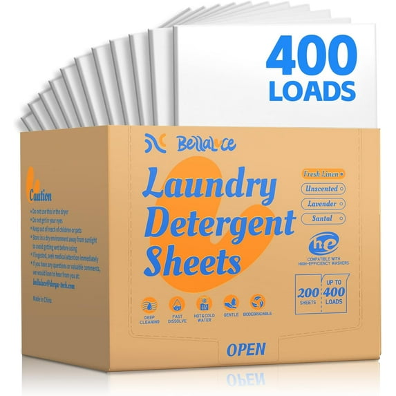 Laundry Detergent Sheets - Laundry Sheets, 400 Loads, Eco-Friendly ...