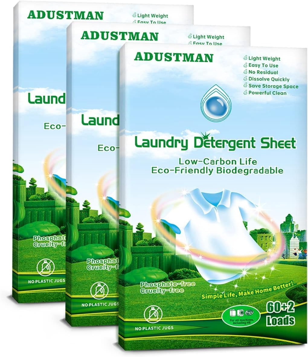 Laundry Detergent Sheets (Strips),Breeze Hypoallergenic Eco-friendly ...
