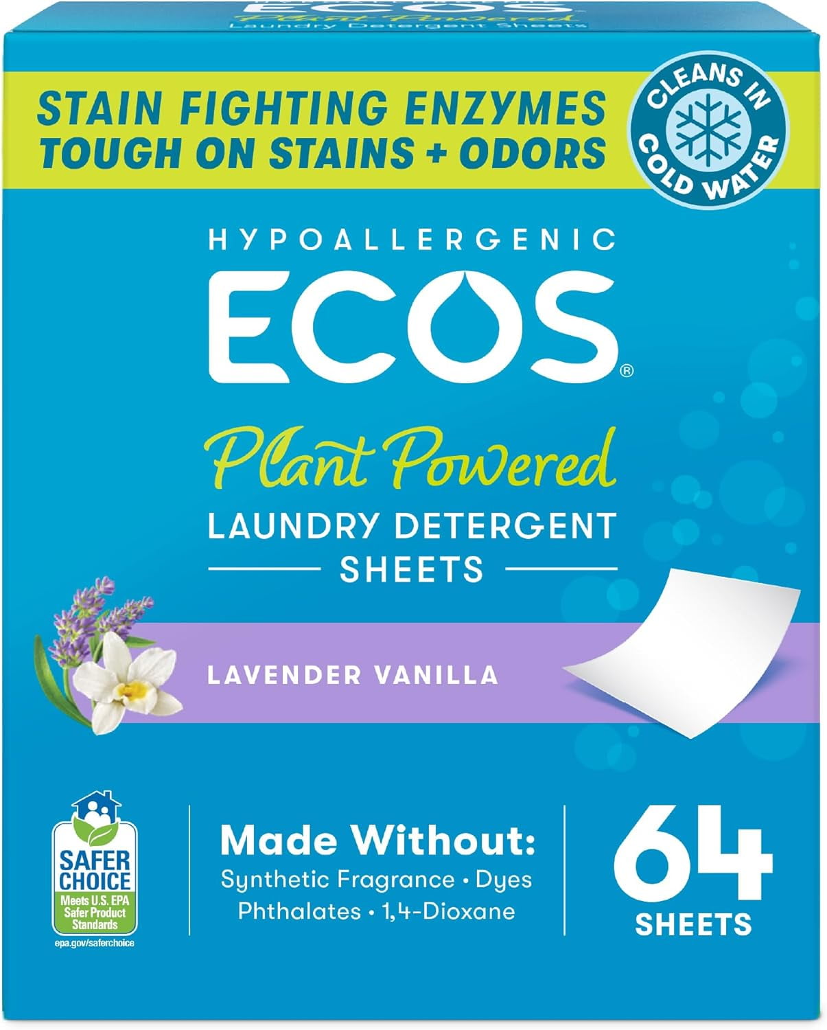 Laundry Detergent Sheets Vegan, No Plastic Jug, No Mess & Liquid Free ...