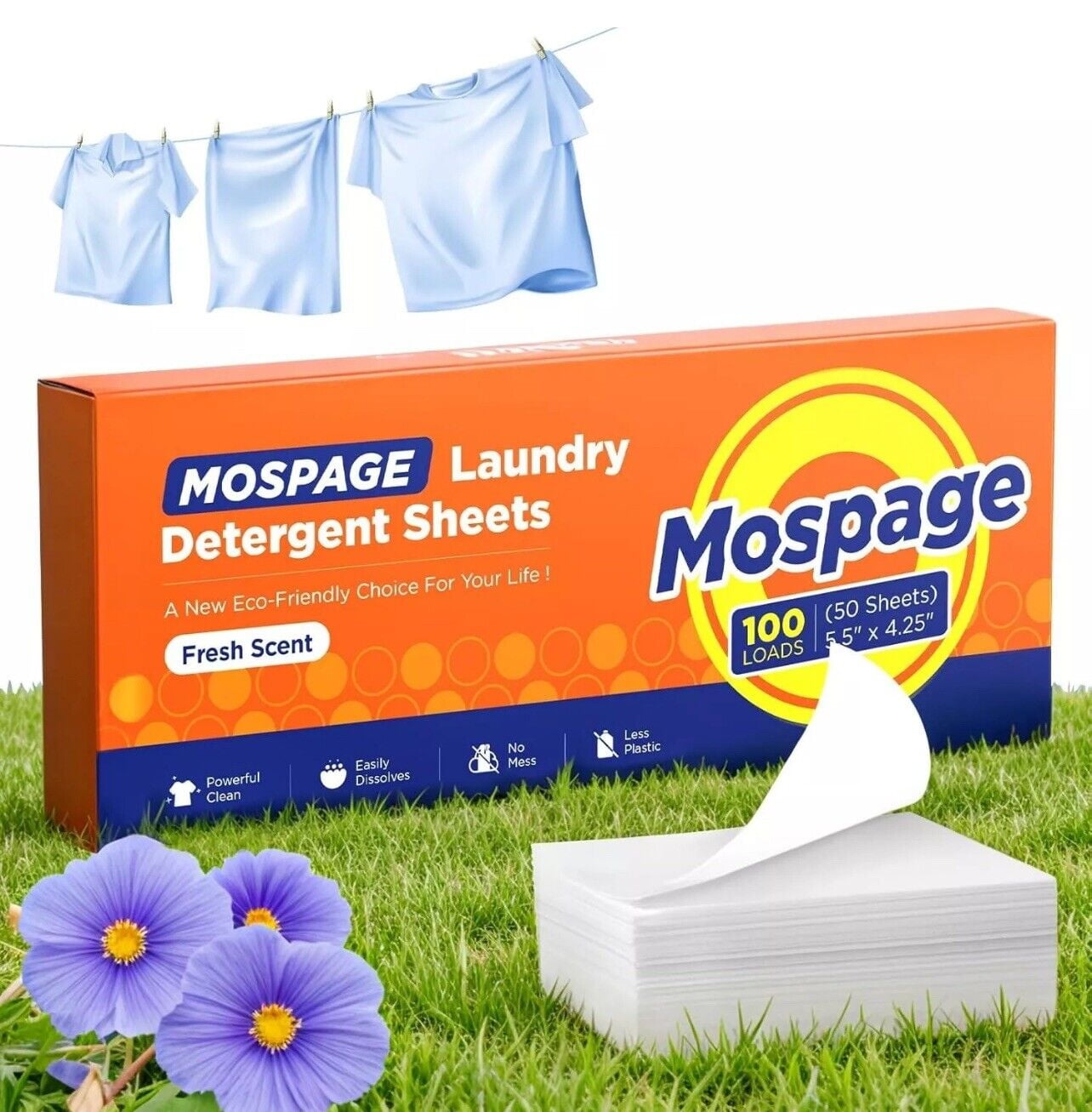 Laundry Detergent Sheets, Washer Sheet Detergent, No Plastic Jug ...