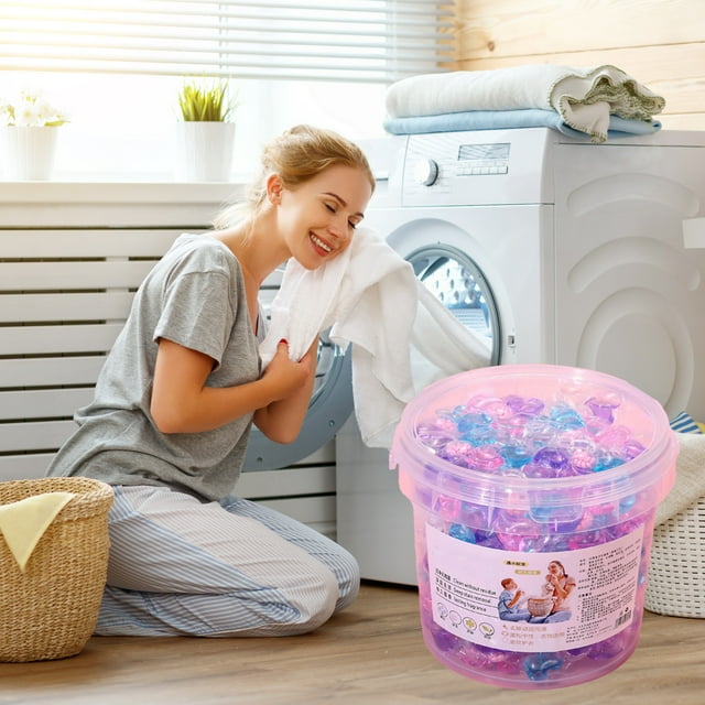 Laundry Detergent Soap Pods, 100 Pcs Bulk Laundry Bead Capsule, Fresh ...