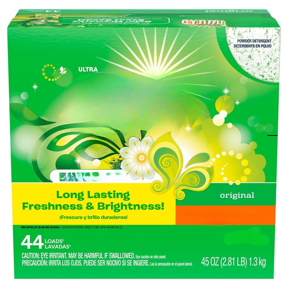 Laundry Detergent for Regular and HE Washers, Original Scent, 45 oz ...