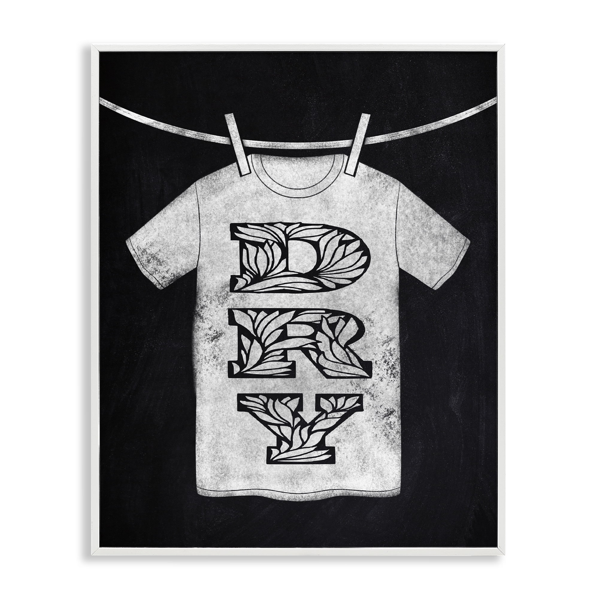 Laundry Dry Ornate Letters White Framed Giclee Art, design by Marcus ...