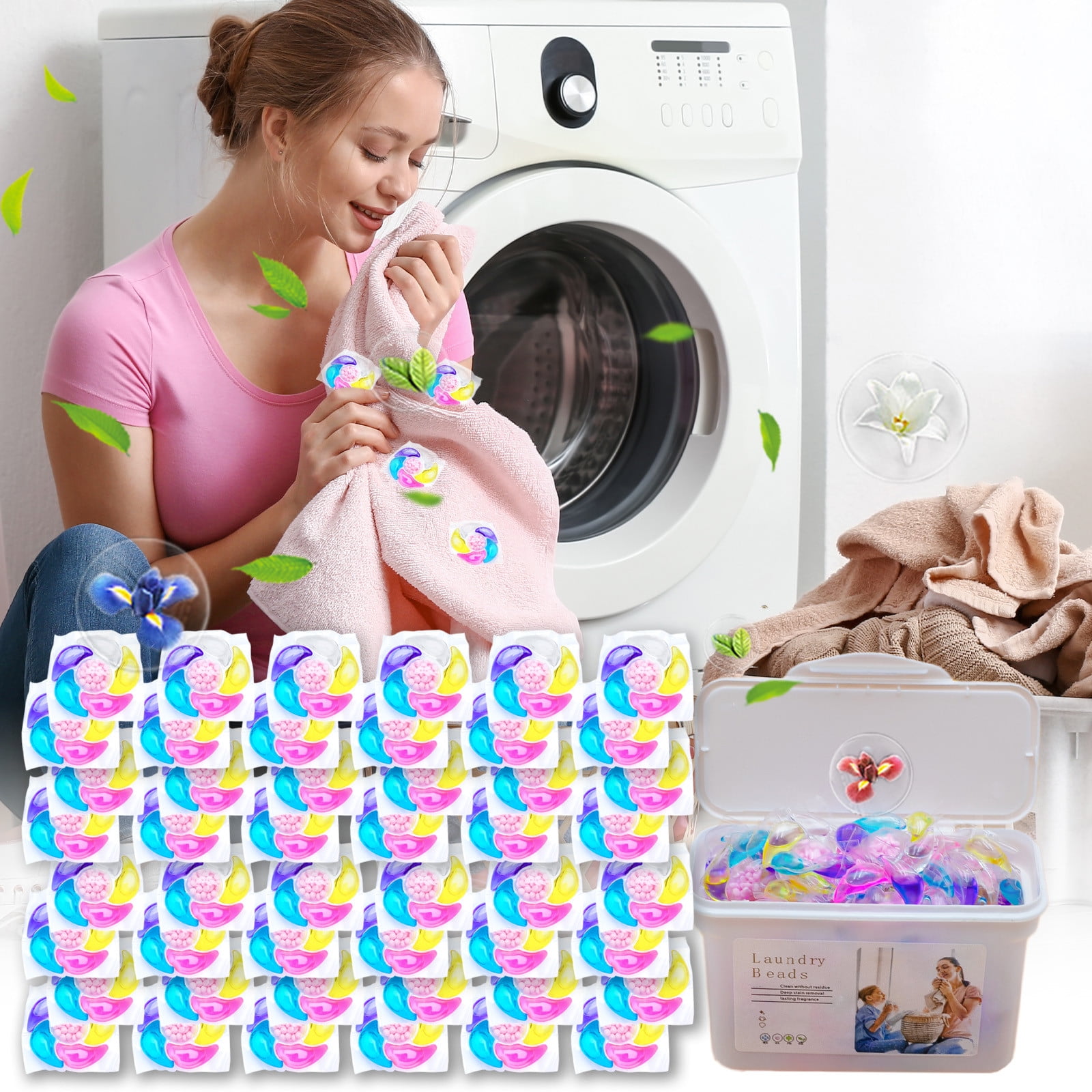 Laundry Gel Detergent Pods | Stain Remover | Grease Cleaning | Long ...