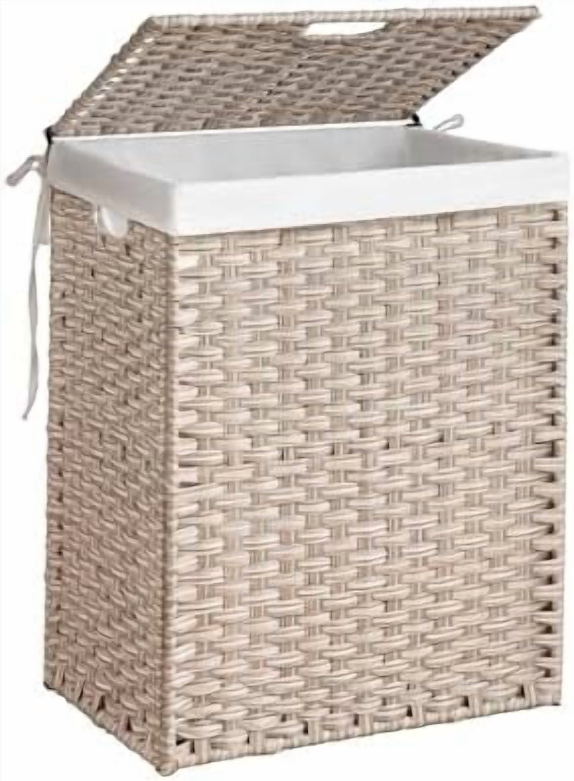 Laundry Hamper 100L Extra Large Laundry Basket, Woven Blanket Basket ...