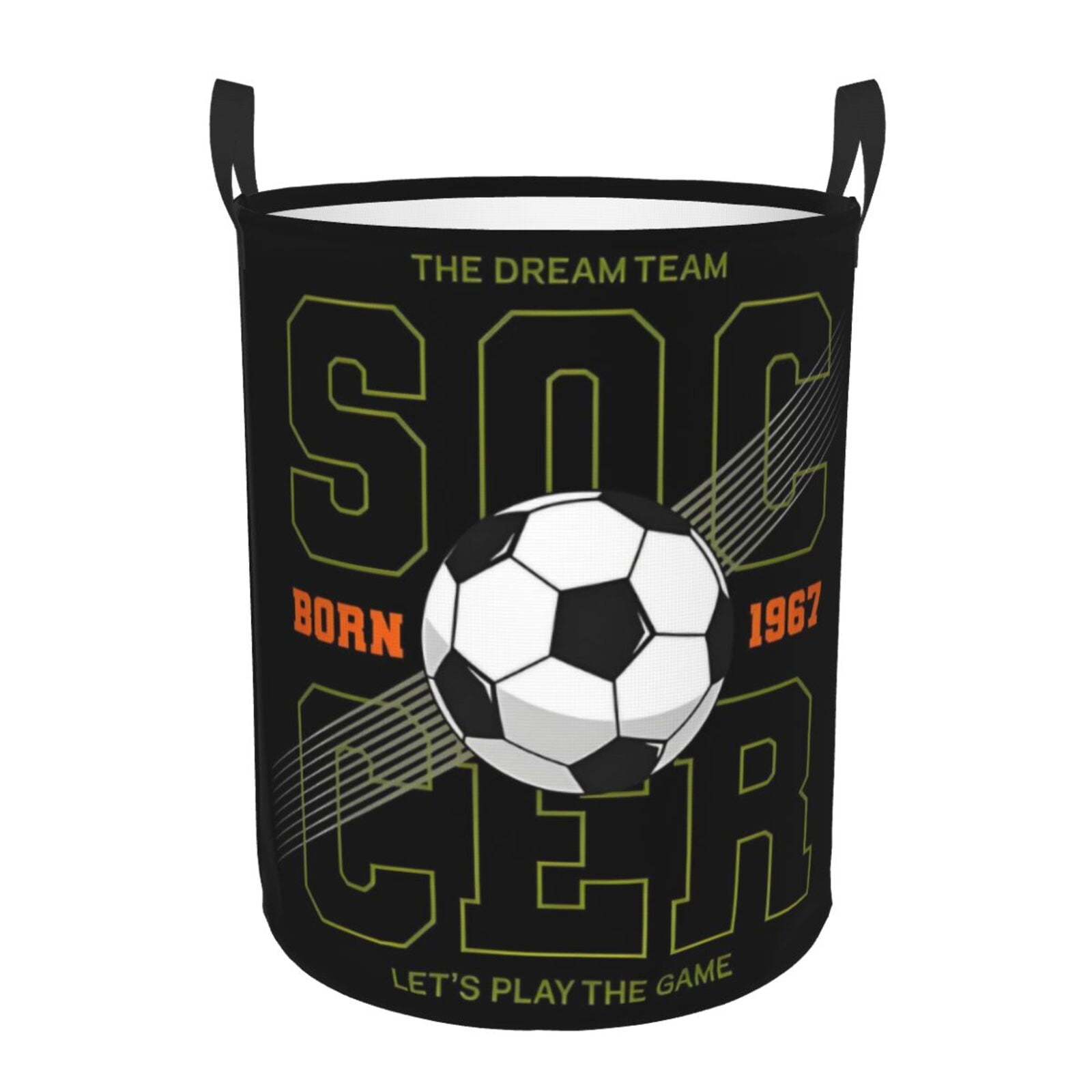 Laundry Hamper Basket Football Player Line Art Pattern , Tall Woven ...