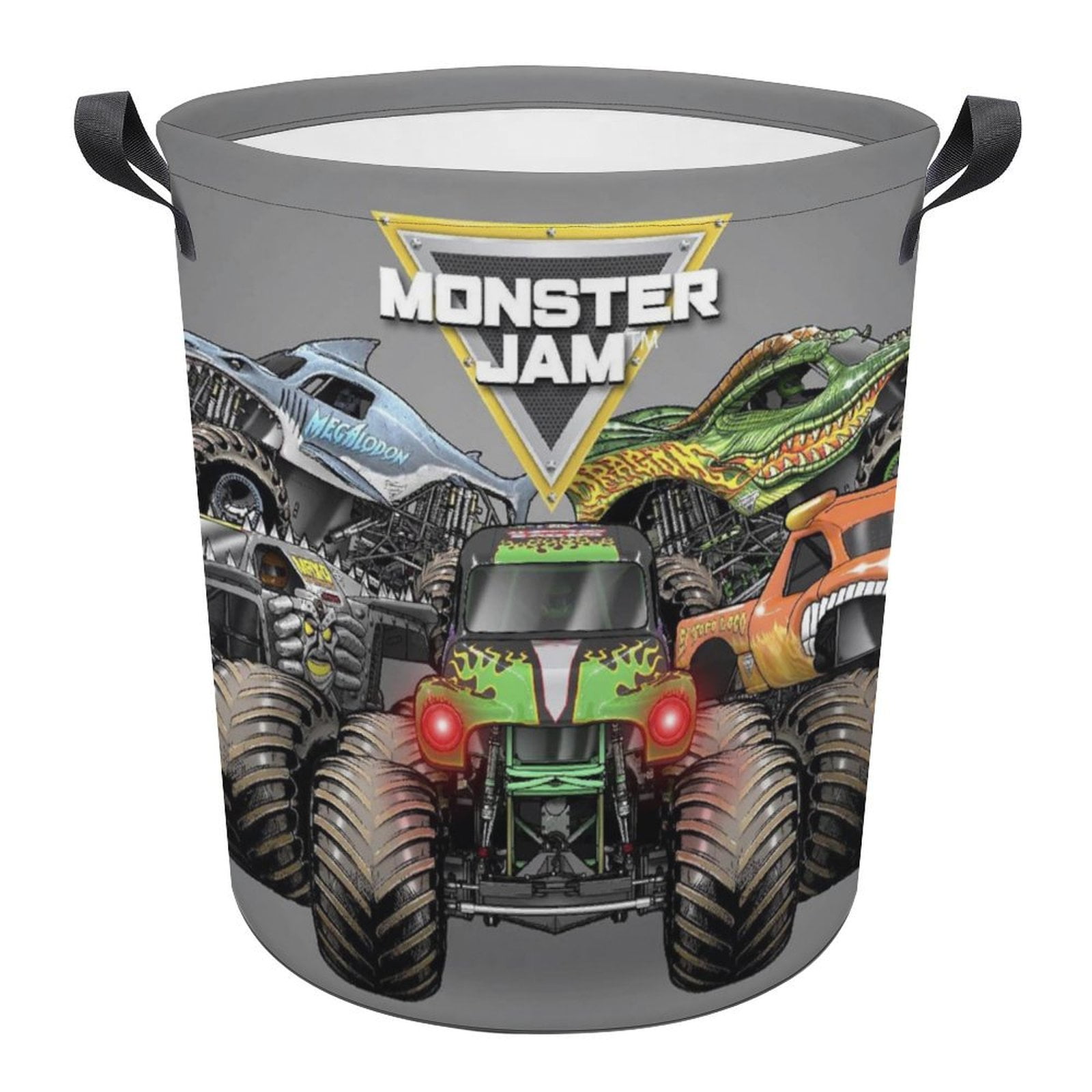 Laundry Hamper Cute Monster Truck Jam Laundry Baskets Large Girls Boys ...