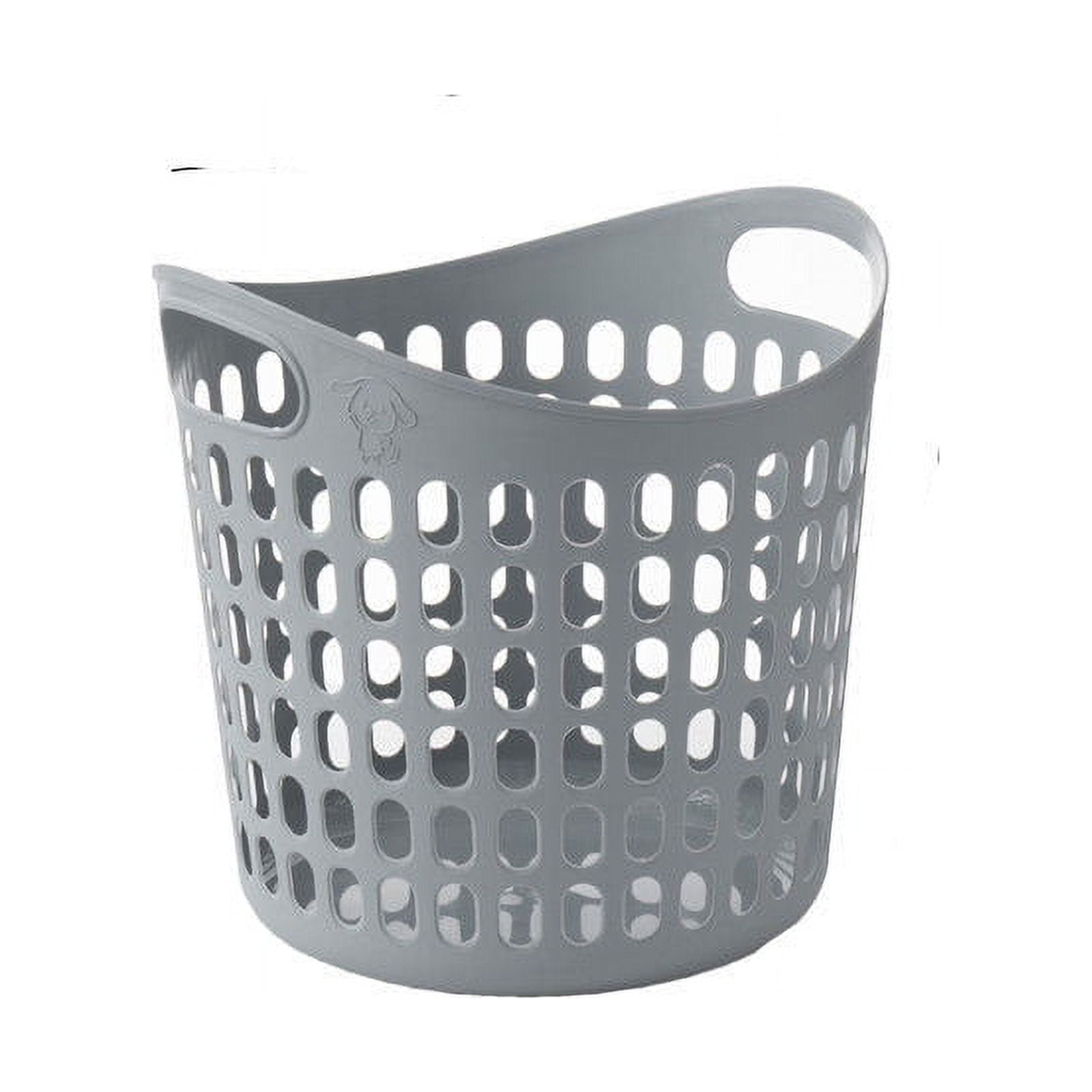 Laundry Hamper with Handles for Flexible Laundry Basket, Portable Round ...