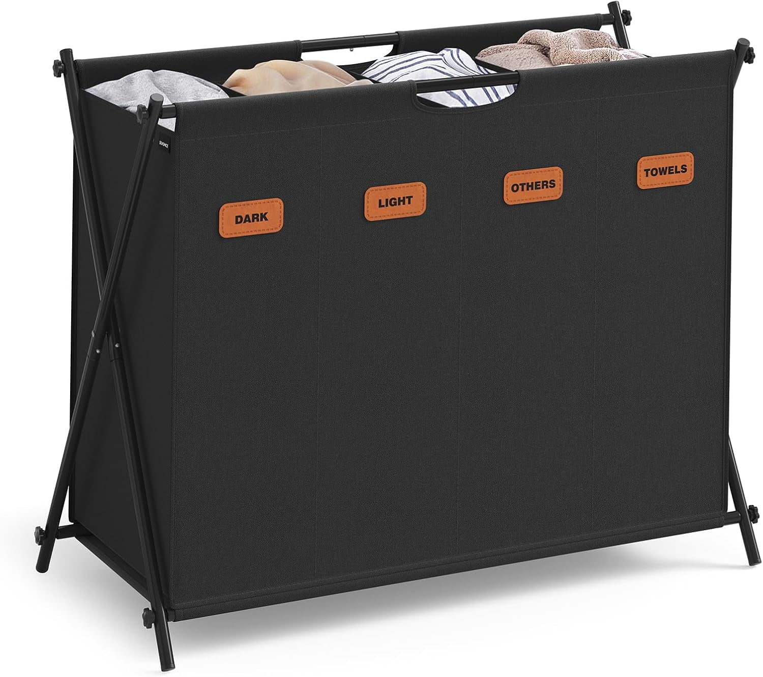 Laundry Hamper, Laundry Basket, 40.9 Gal. Laundry Sorter 4 Sections ...