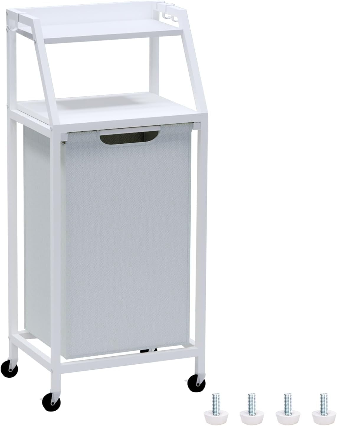 Laundry Hamper, Laundry Sorter, Movable Laundry Basket featuring Wheels ...