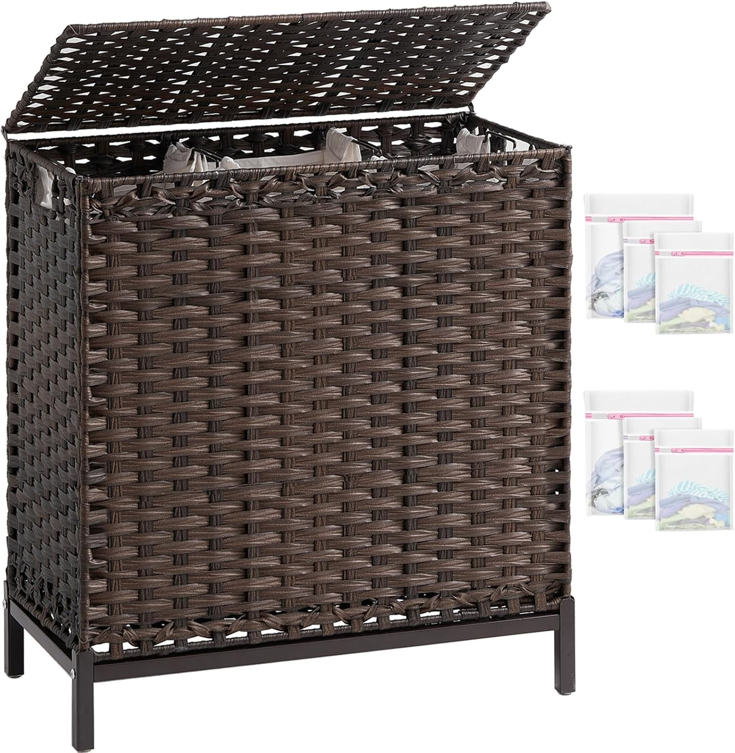 Laundry Hamper with Lid 132 L, (35 Gallons) Clothes Hamper with Lid ...