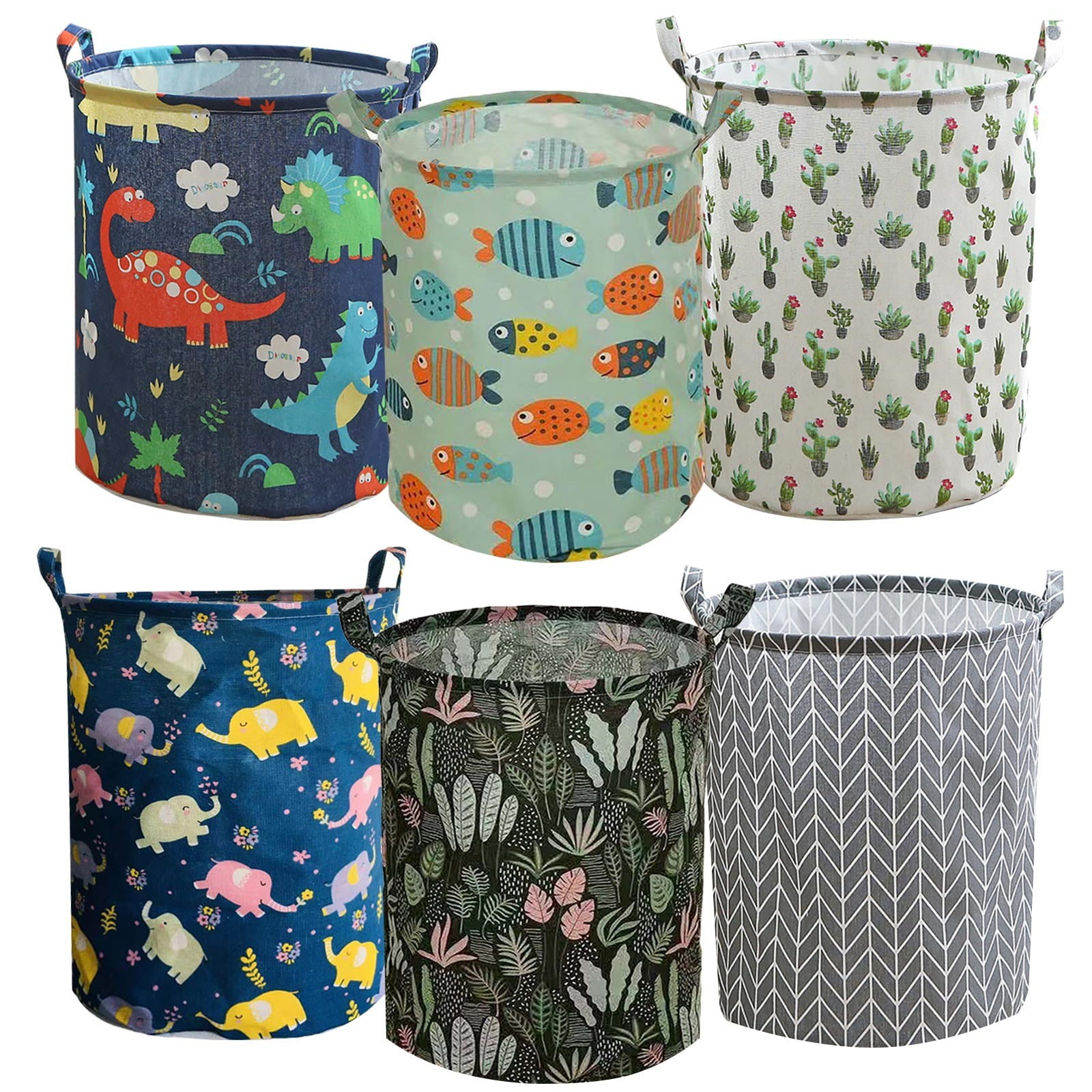 Laundry Hamper With Handles Collapsible Canvas Laundry Basket Storage ...