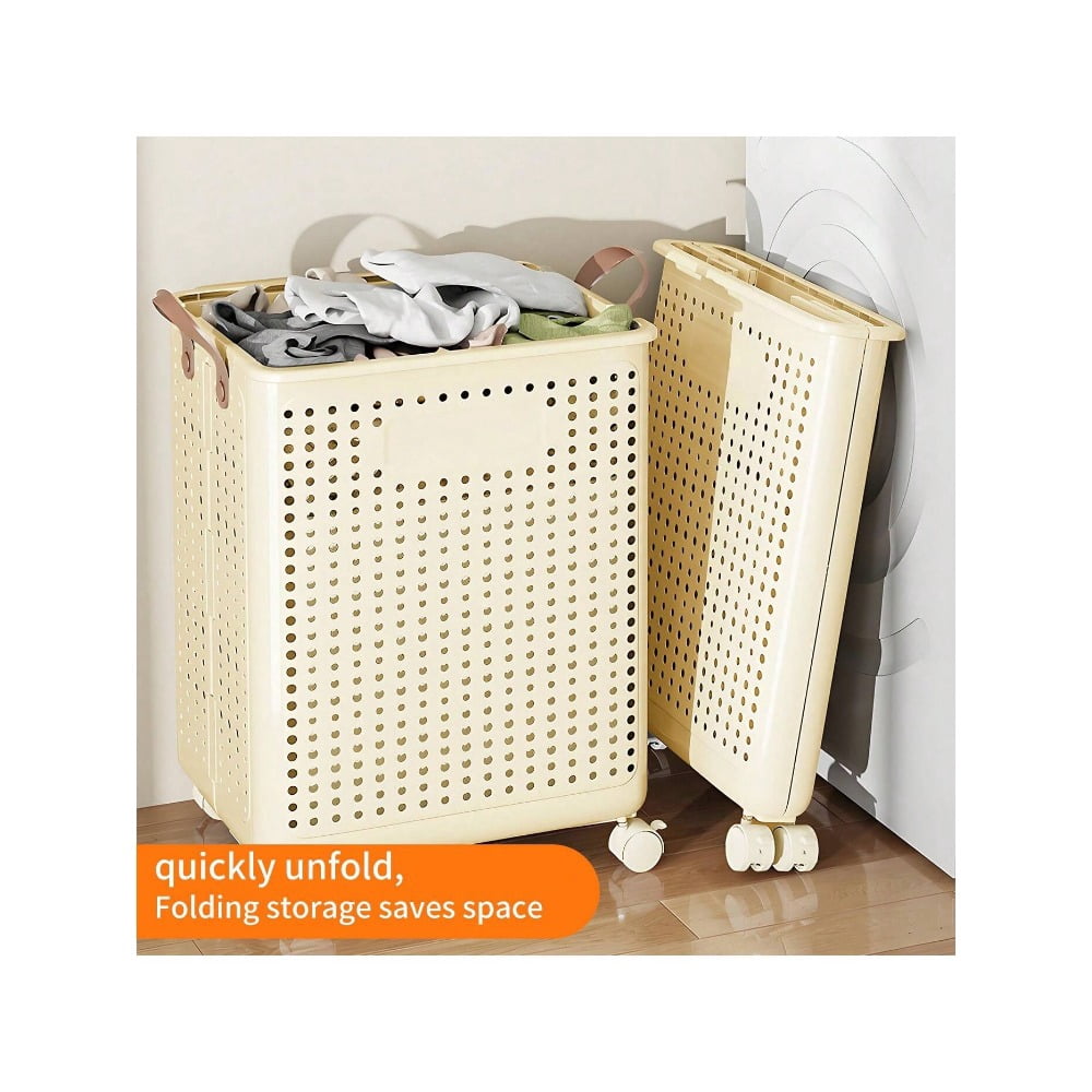 Laundry Hamper With Lid, 37L/53L/74L Clothes Hamper For Laundry With 3 ...