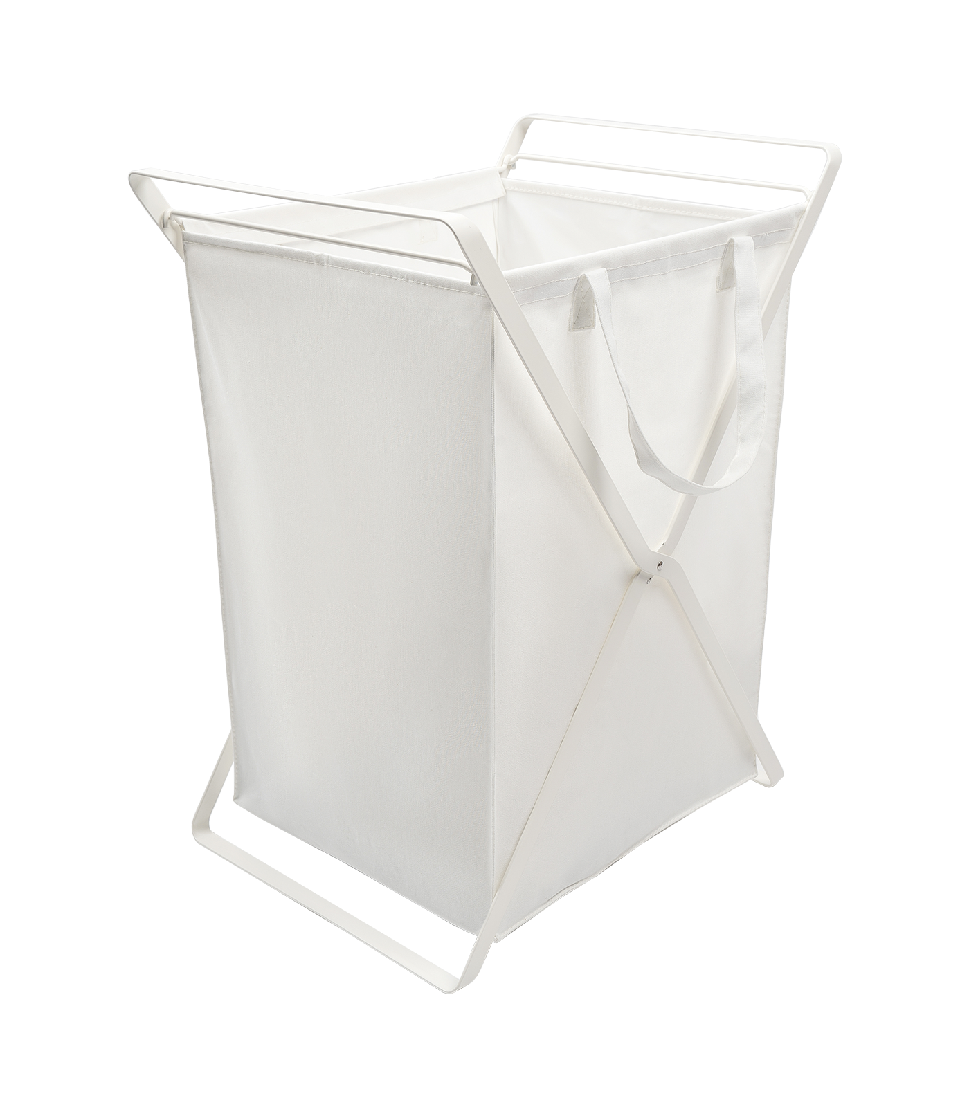 Yamazaki Home Laundry Hamper with Cotton Liner - Two Sizes, White ...