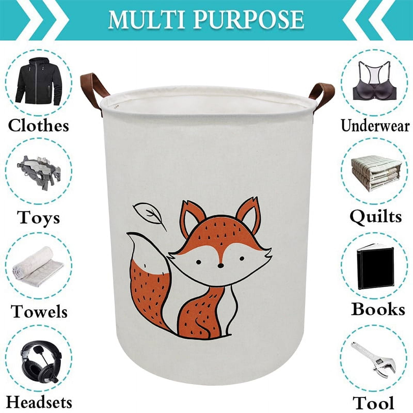 Howarmer Laundry Hamper with Handles - Collapsible Cotton Basket for ...