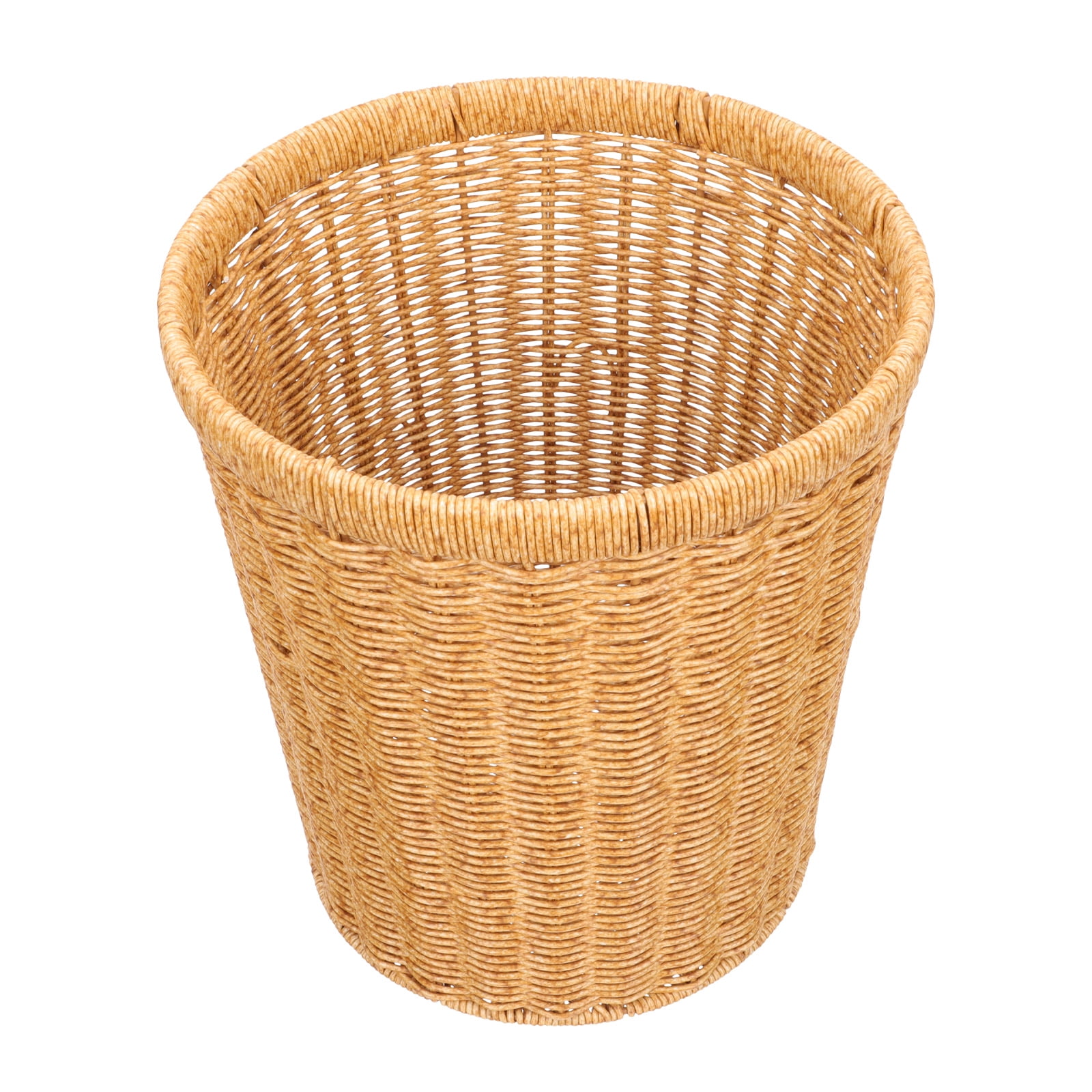 Laundry Hamper with Lid Bins Rattan Trash Can Basket Office - Walmart.com