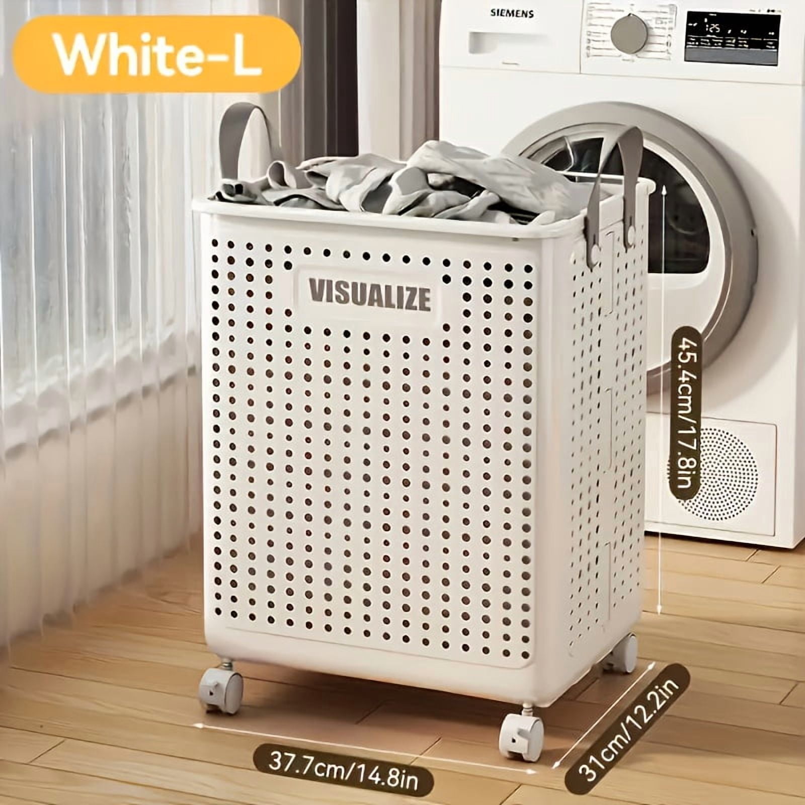 Laundry Hamper with Wheels, 160L Large Hampers for Laundry Rolling ...