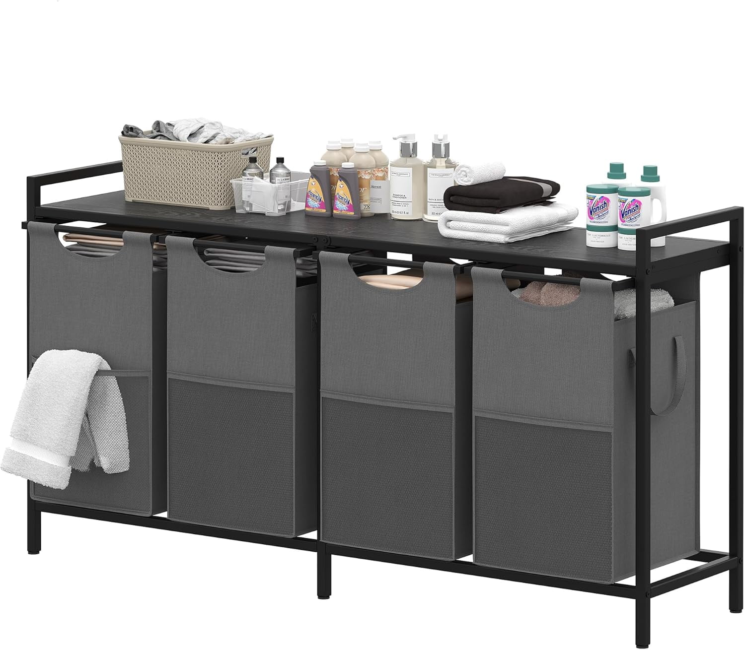 Laundry Hampers, Gal Laundry Basket with Large Desktop Sorter for ...