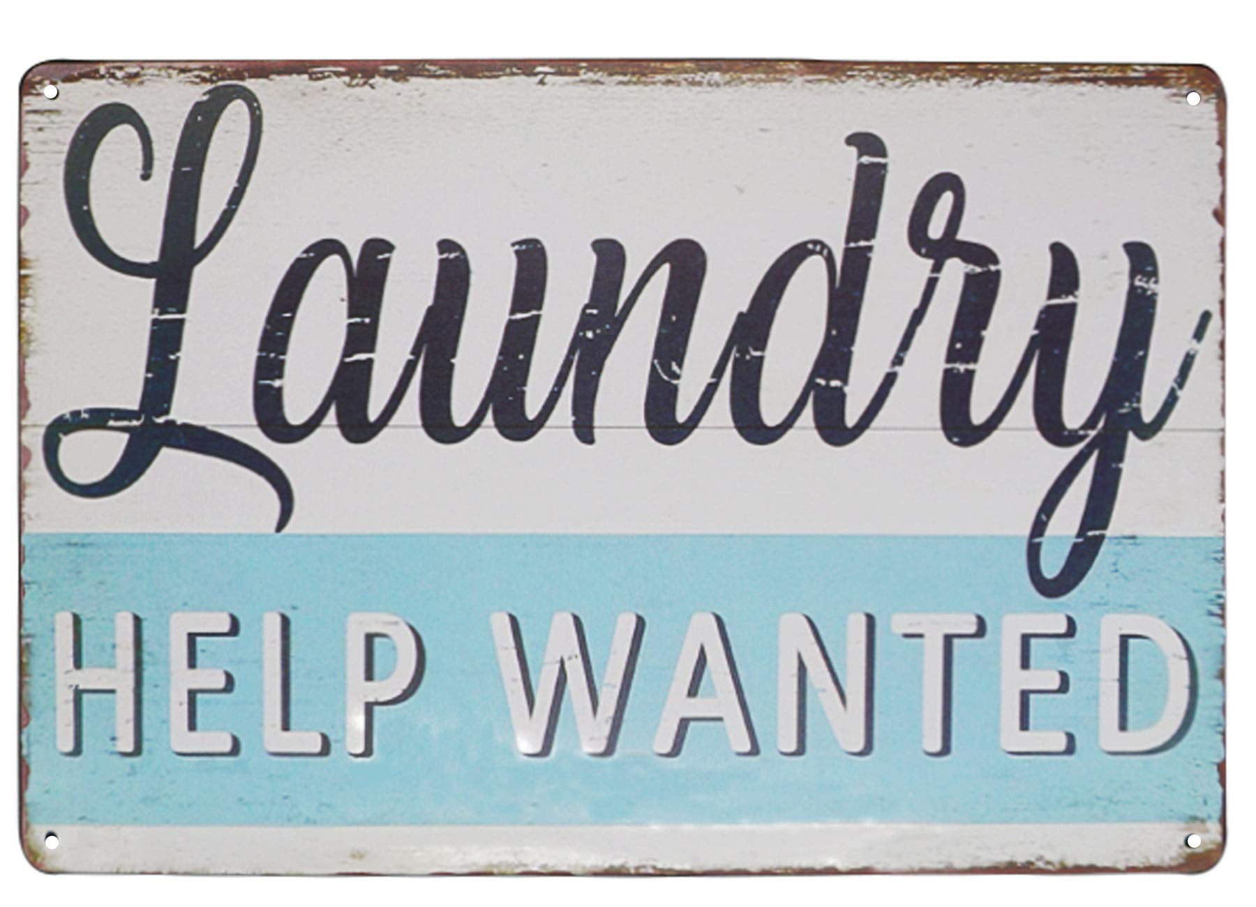 Laundry Help Wanted Vintage Farmhouse Laundry Room Sign Country Wall ...