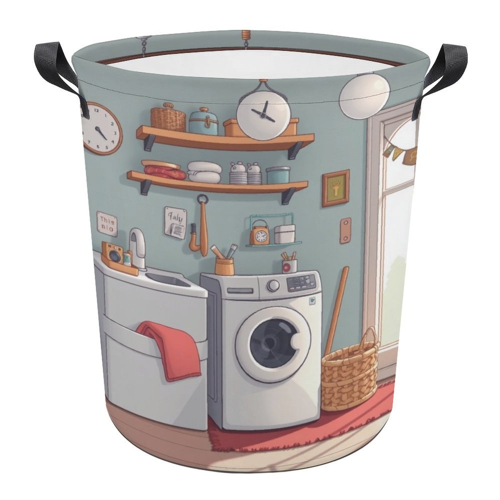 Laundry Laundry Basket Collapsible Animated Clothes Hamper for Nursery ...