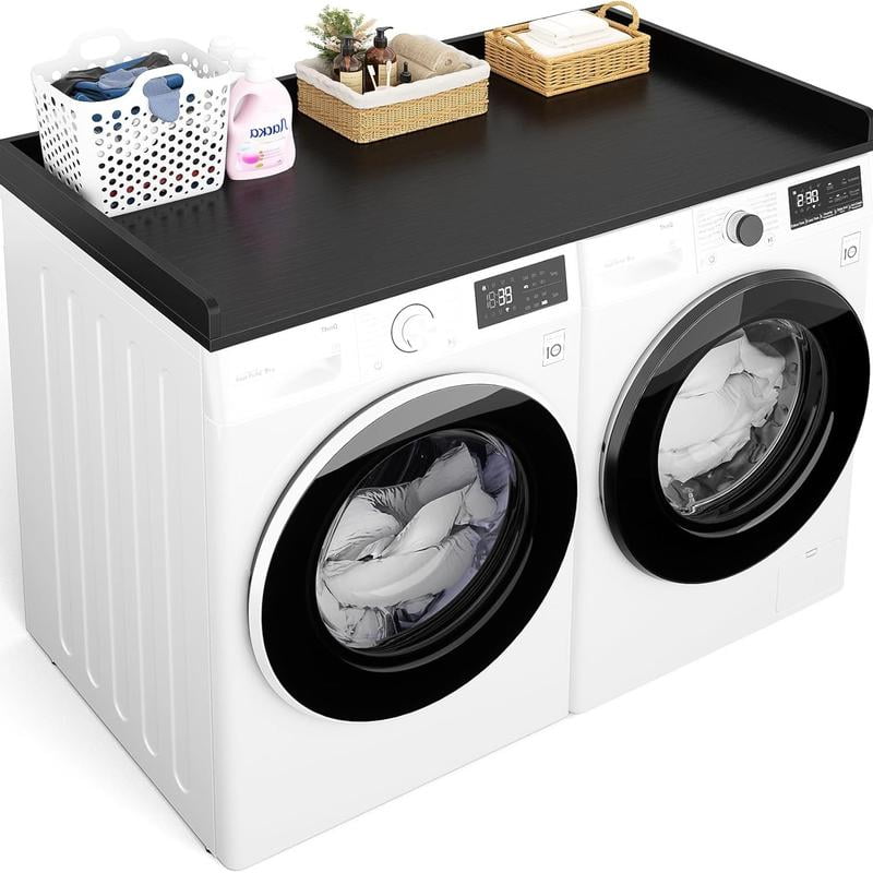 Laundry Machine Countertop, Premium Wood Washer/Dryer Topper Shelf ...