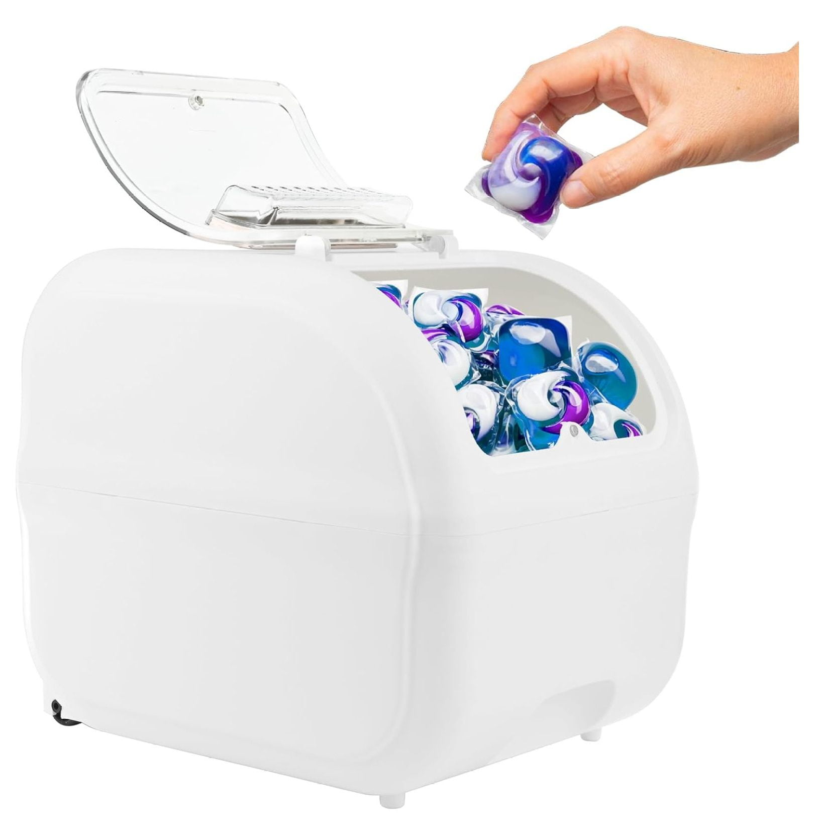 Laundry Pods Container with Acrylic Lid, Stainless Steel Laundry Pod ...
