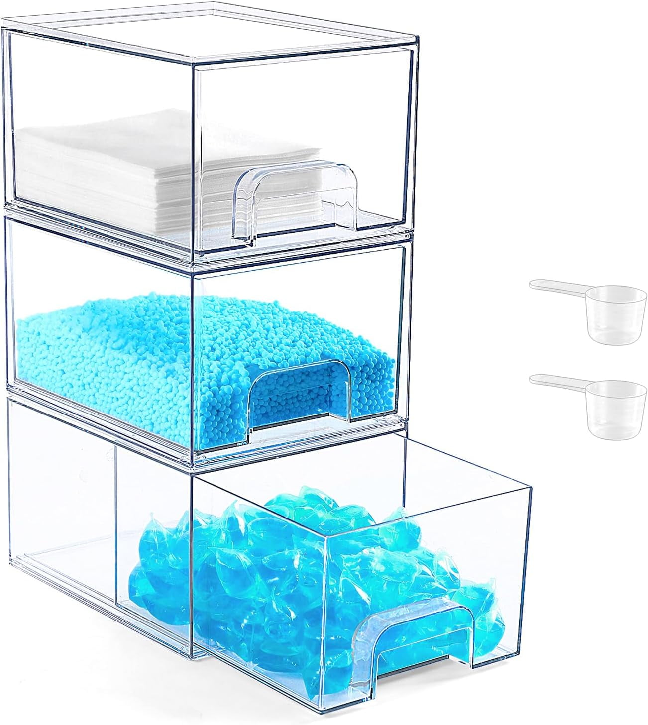 Laundry Pods Container and Laundry Detergent Powder Container Set ...
