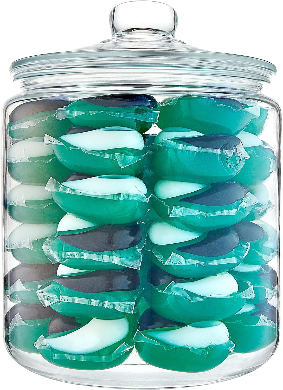 Laundry Pods Holder, Gallon Glass Apothecary Airtight Container For ...