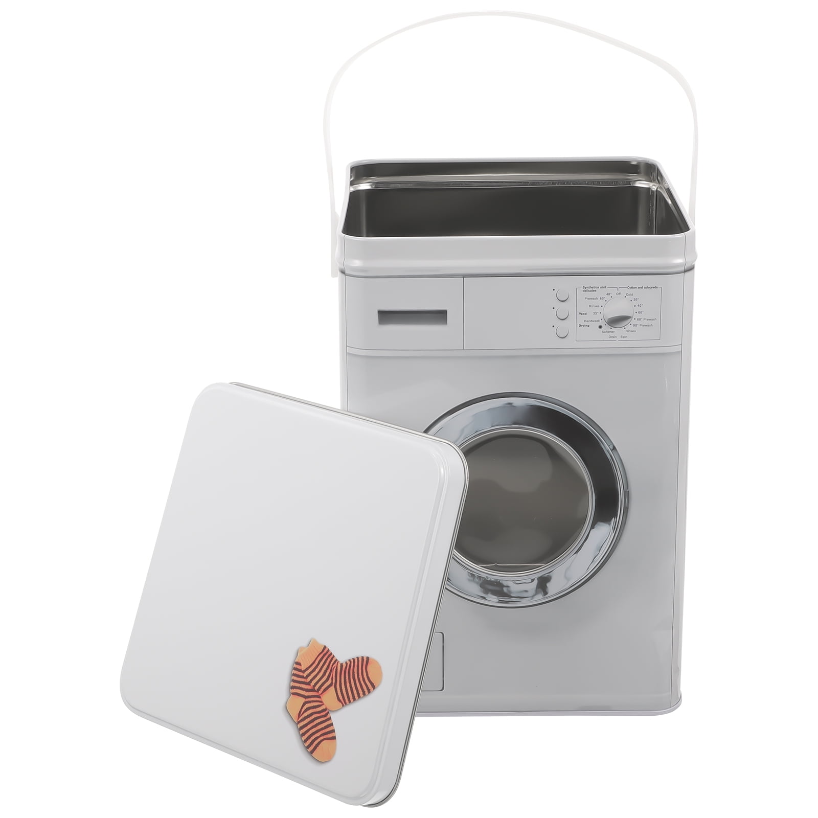 Laundry Powder Container Tin with Lid Hamper Washing Storage - Walmart.com