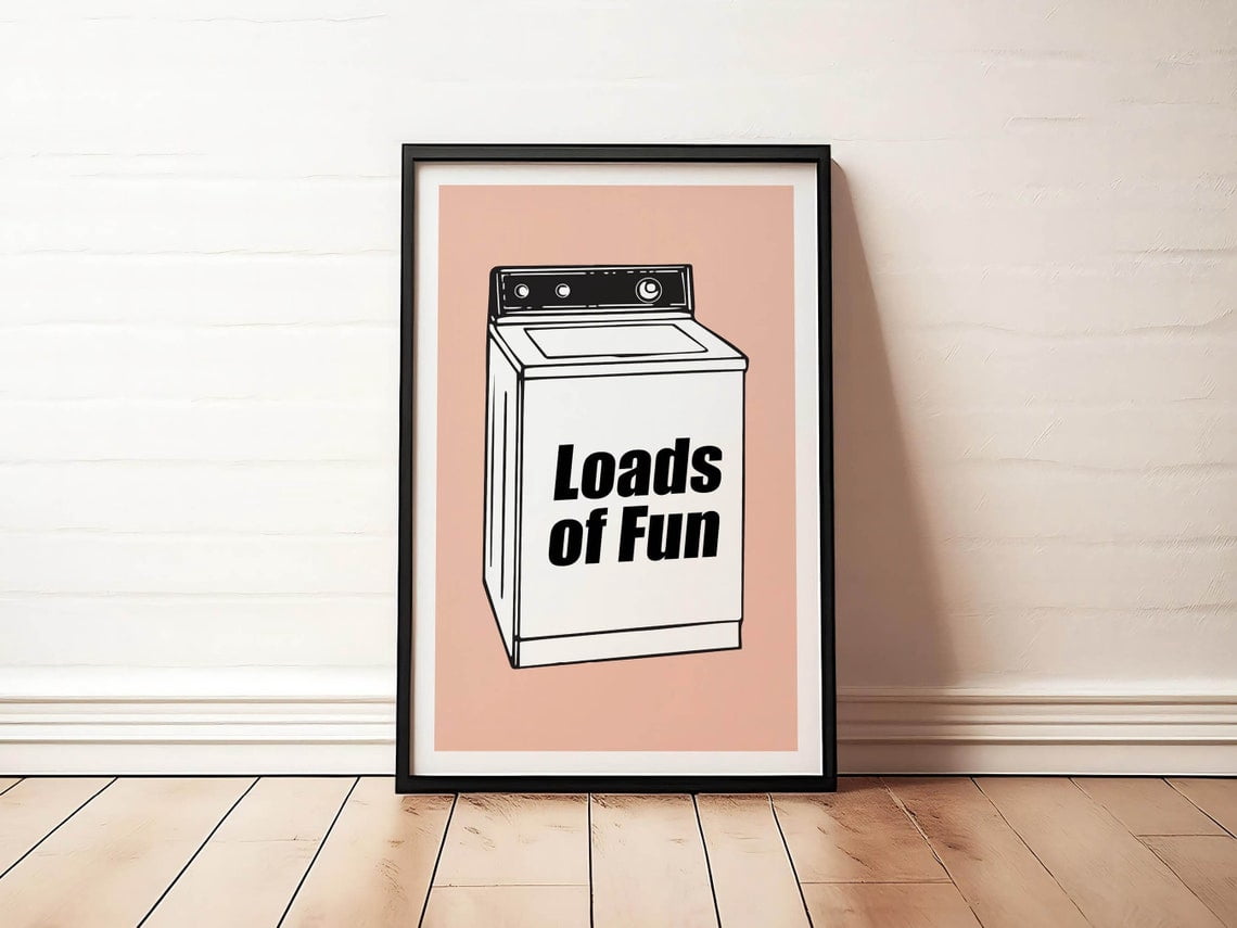 Laundry Print Utility Room Art Laundry Room Wall Decor Fun Laundry ...