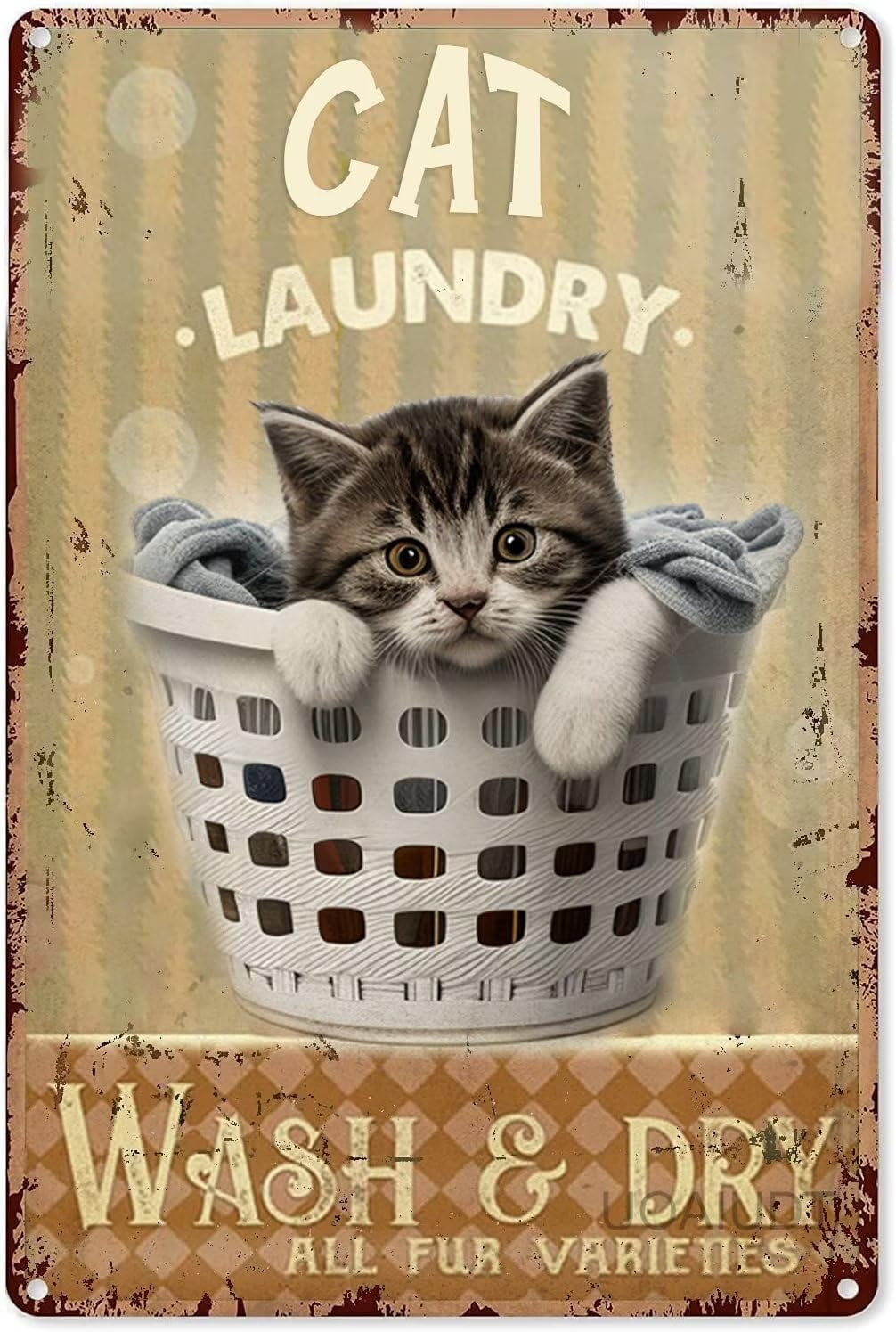 Laundry Room 300 Pieces Wooden Jigsaw Puzzles For Adults- Cat Laundry ...
