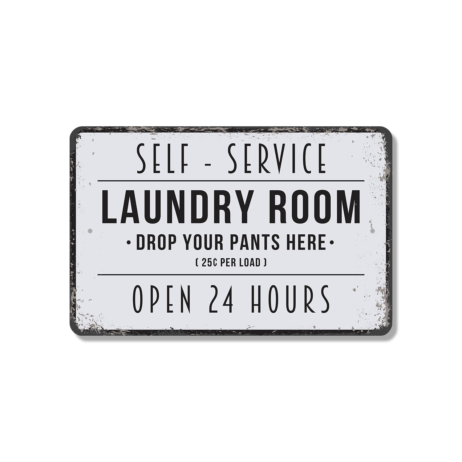 Laundry Room 8 Inch x 12 Inch Novelty Plastic Sign Wash Dry Repeat ...