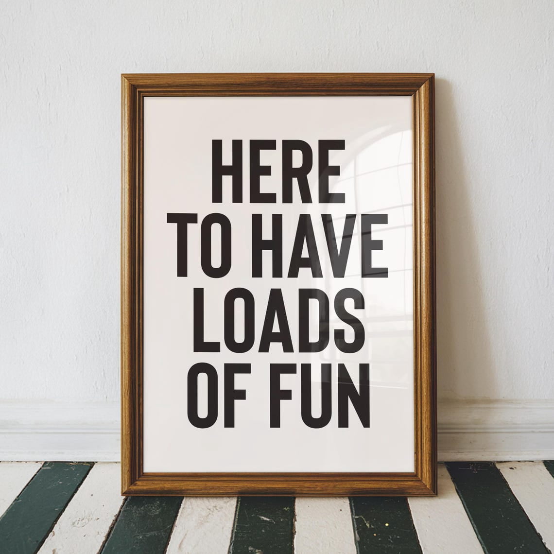 Laundry Room Here To Have Loads Of Fun Modern Washing Machine Pun Wall ...