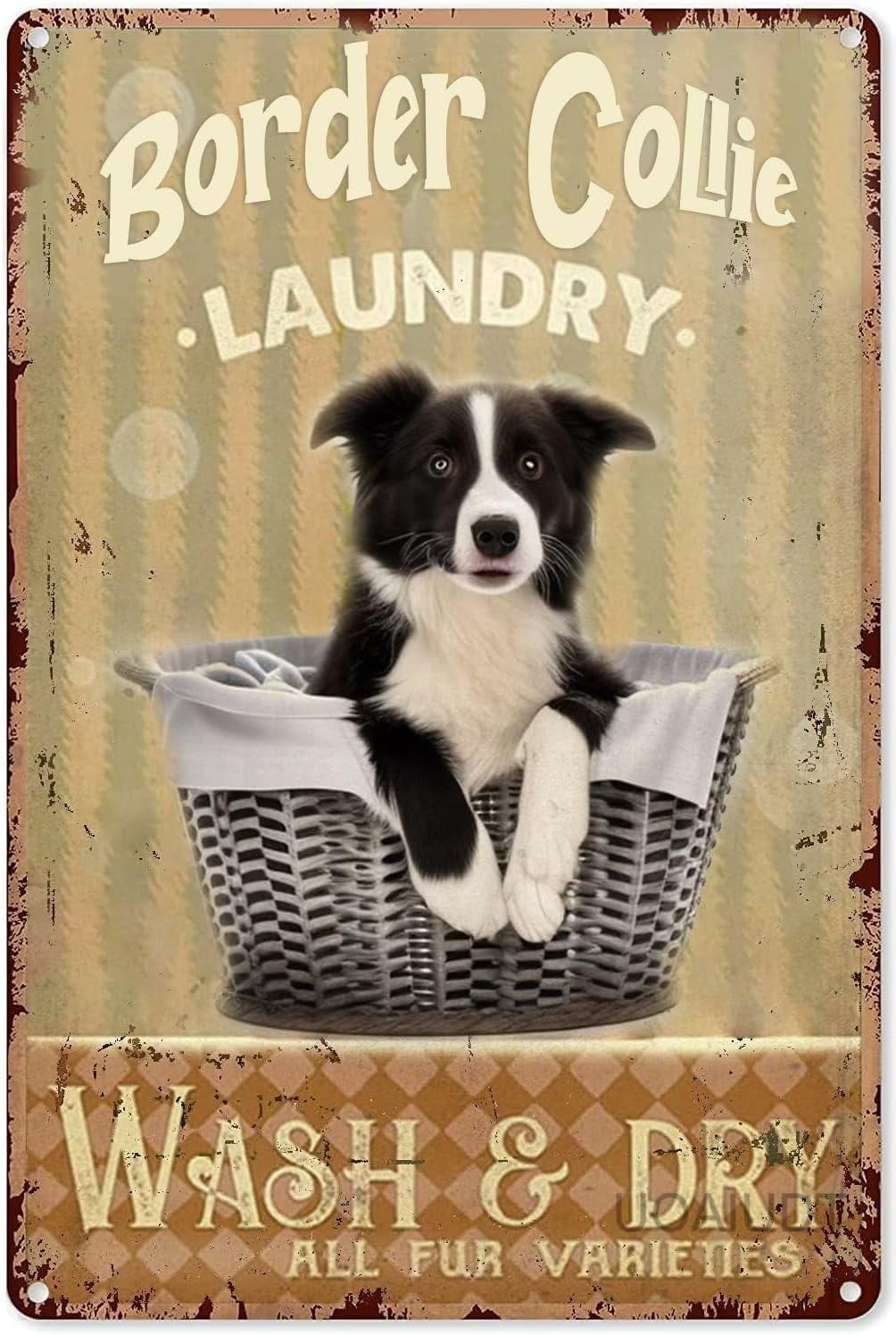 Laundry Room Jigsaw Puzzles 120 Pieces For Adults - Border Collie ...